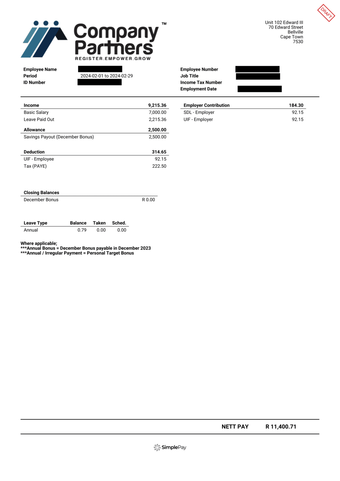 Payslip Example – How to Create Payslips for Your Business